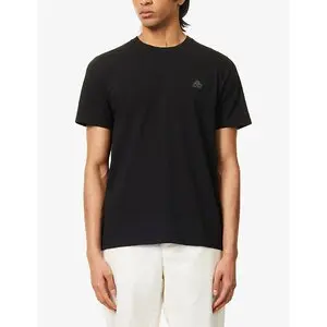 Moose Knuckles Crescent Brand-plaque Cotton-jersey T-shirt - Black
