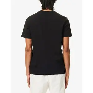 Moose Knuckles Crescent Brand-plaque Cotton-jersey T-shirt - Black