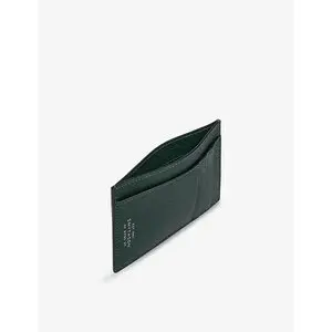 Smythson Panama Leather Card Holder - Forest Green