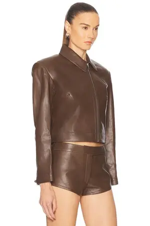 MIMCHIK Off Center Moto Jacket