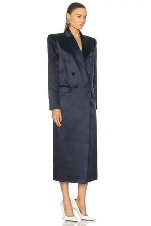 Alex Perry Oversized Duchess Satin Coat