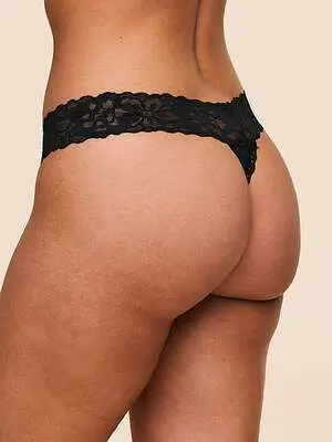 Victoria's Secret Adore Me Kourtnie Thong Panty - Black
