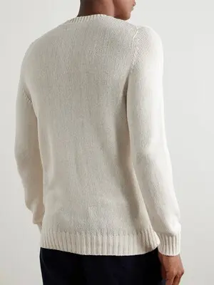Thom Sweeney Silk Sweater - Neutrals