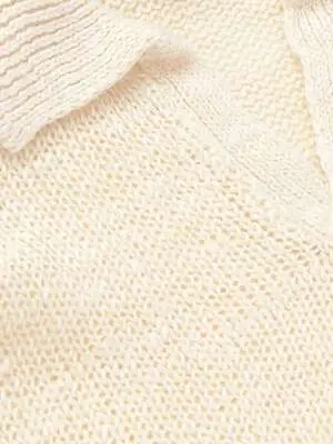 Thom Sweeney Linen-blend Polo Shirt