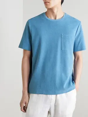 Mr P. Organic Cotton-terry T-shirt - Blue
