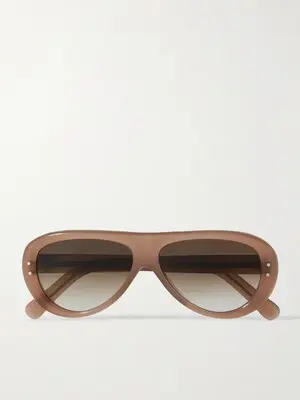 Mr P. Cubitts Ischia Aviator-style Sunglasses - Brown