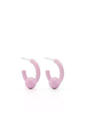 JUSTINE CLENQUET Sam Hoop Earrings - Silver