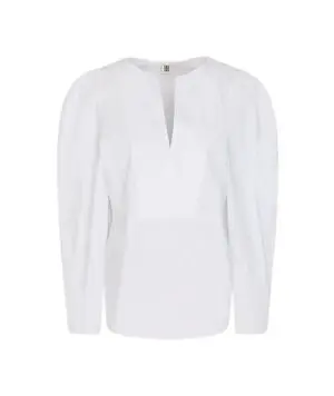By Malene Birger Curved Hem Blouses