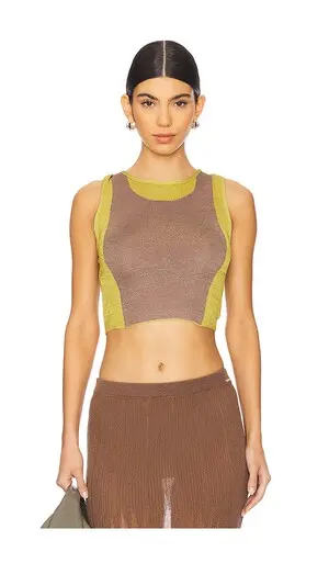 ISA BOULDER Two-tone Twisted Top