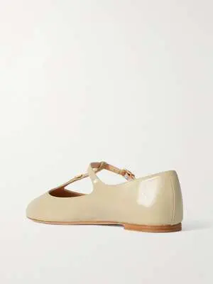 Chloé Marcie Embellished Leather Ballet Flats