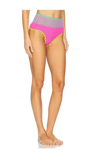 Beach Riot Wyatt Bikini Bottom - Technicolor Rays