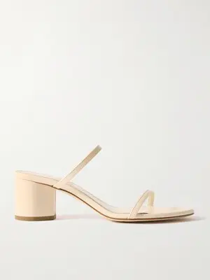AeydĒ Annika Leather Mules - Neutrals