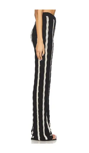 Central Park West Novelty Stitch Midrise Pant
