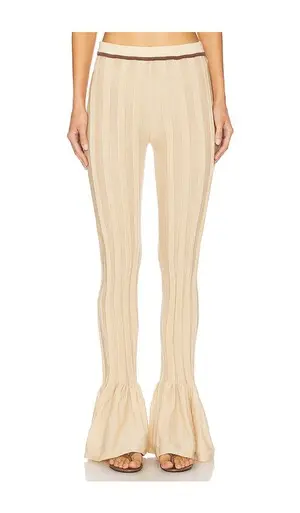 ISA BOULDER Pleated Flare Pants