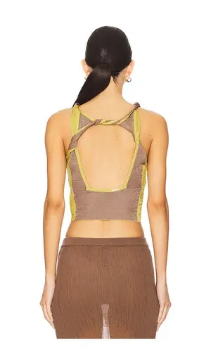 ISA BOULDER Two-tone Twisted Top