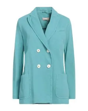 CIRCOLO 1901 Single-breasted Piqué Blazer - Blue