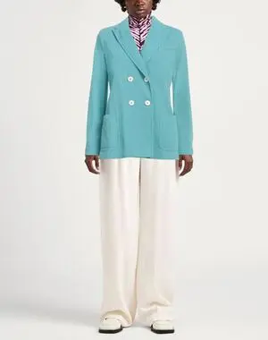 CIRCOLO 1901 Single-breasted Piqué Blazer - Blue