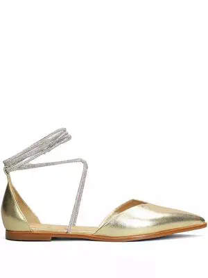 ANDREA CARRANO Metallic Ballerina Flats