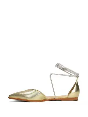 ANDREA CARRANO Metallic Ballerina Flats