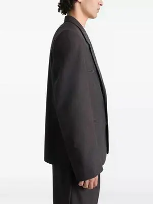 LEMAIRE Mélange-twill Single-breasted Blazer - Grey