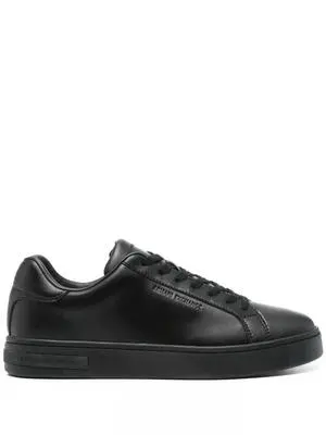 Armani Exchange Leather Sneakers - Black