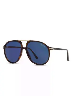 TOM FORD Tortoiseshell Oversized Sunglasses