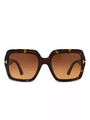 TOM FORD Kaya Tortoiseshell Sunglasses - Green