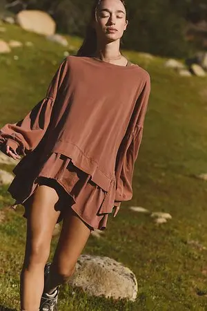 Free People Wild And Free Layer Top - Mocha