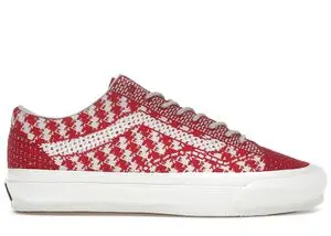 VANS Old Skool 36 Premium Knit Sneakers Chili Pepper Red/white