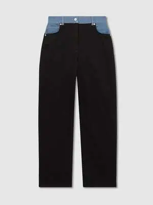 REISS Maddie Colour-block Straight-leg Jeans