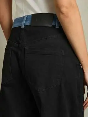 REISS Maddie Colour-block Straight-leg Jeans