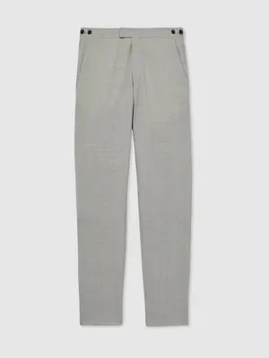 REISS Puppytooth Check Slim-fit Suit Trousers