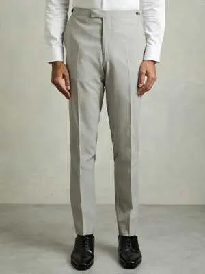 REISS Puppytooth Check Slim-fit Suit Trousers