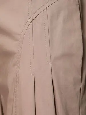 Alberta Ferretti Stretch Cotton High-rise Wide-leg Pants