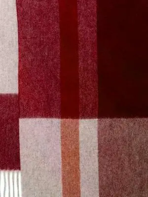 N.peal Cashmere Checked Scarf - Red