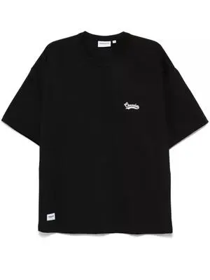 CHOCOOLATE Logo-embroidered T-shirt - Black