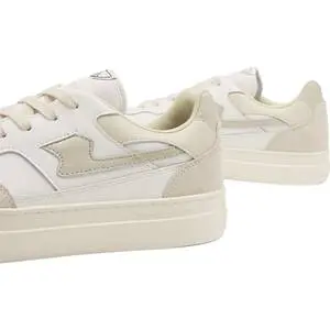 S.W.C STEPNEY WORKERS CLUB Pearl S-strike Leather Sneakers - Spring White