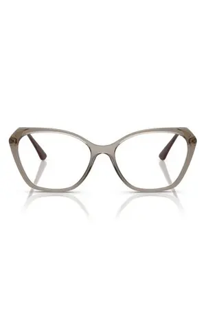 VOGUE 54mm Irregular Eyeglasses - Transparent Brown