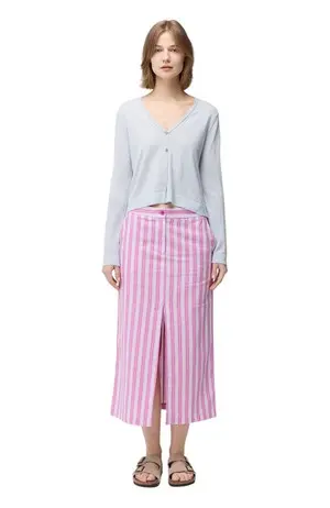 Gobi Cashmere Lightweight Cardigan - Ice Flow