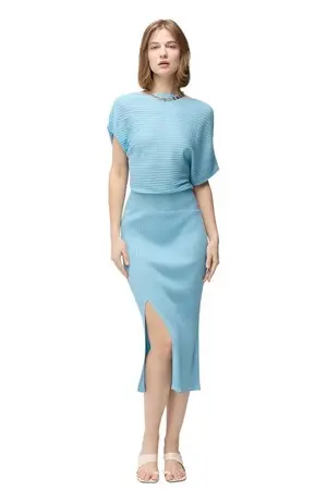 Gobi Cashmere Cashmere Asymmetric Silk Dress