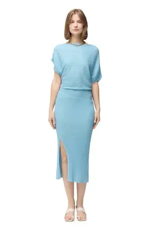Gobi Cashmere Cashmere Asymmetric Silk Dress