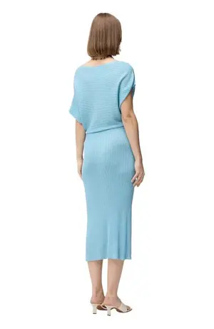 Gobi Cashmere Cashmere Asymmetric Silk Dress