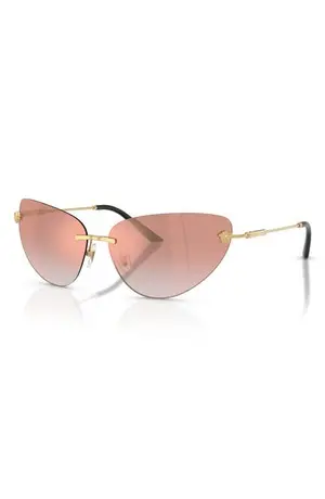 Versace 64mm Gradient Cat Eye Sunglasses