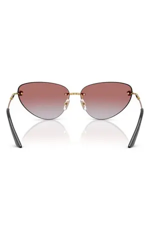 Versace 64mm Gradient Cat Eye Sunglasses