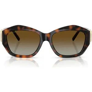 Tiffany & Co. 54mm Pillow Sunglasses - Havana/polar Brown Gradient