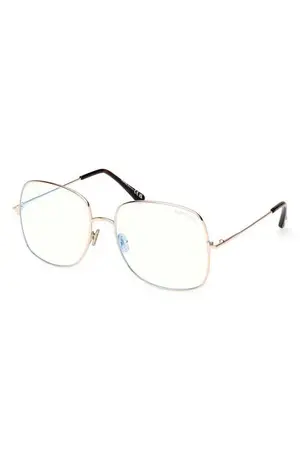 TOM FORD 59mm Square Blue Light Blocking Glasses