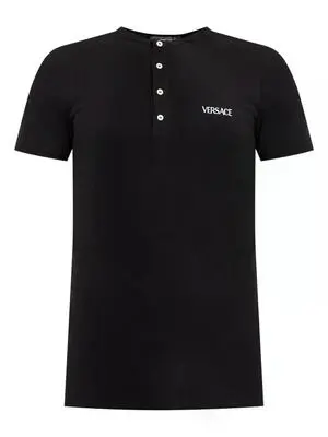 Versace Logo-embroidered T-shirt