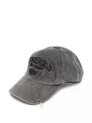 KIMHEKIM Pearl Embellished Baseball Cap - Grey