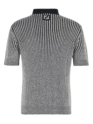 Fendi Striped Polo Shirt