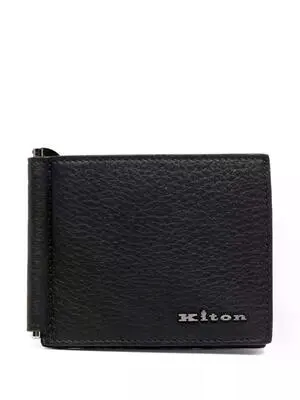 Kiton Leather Cardholder - Black